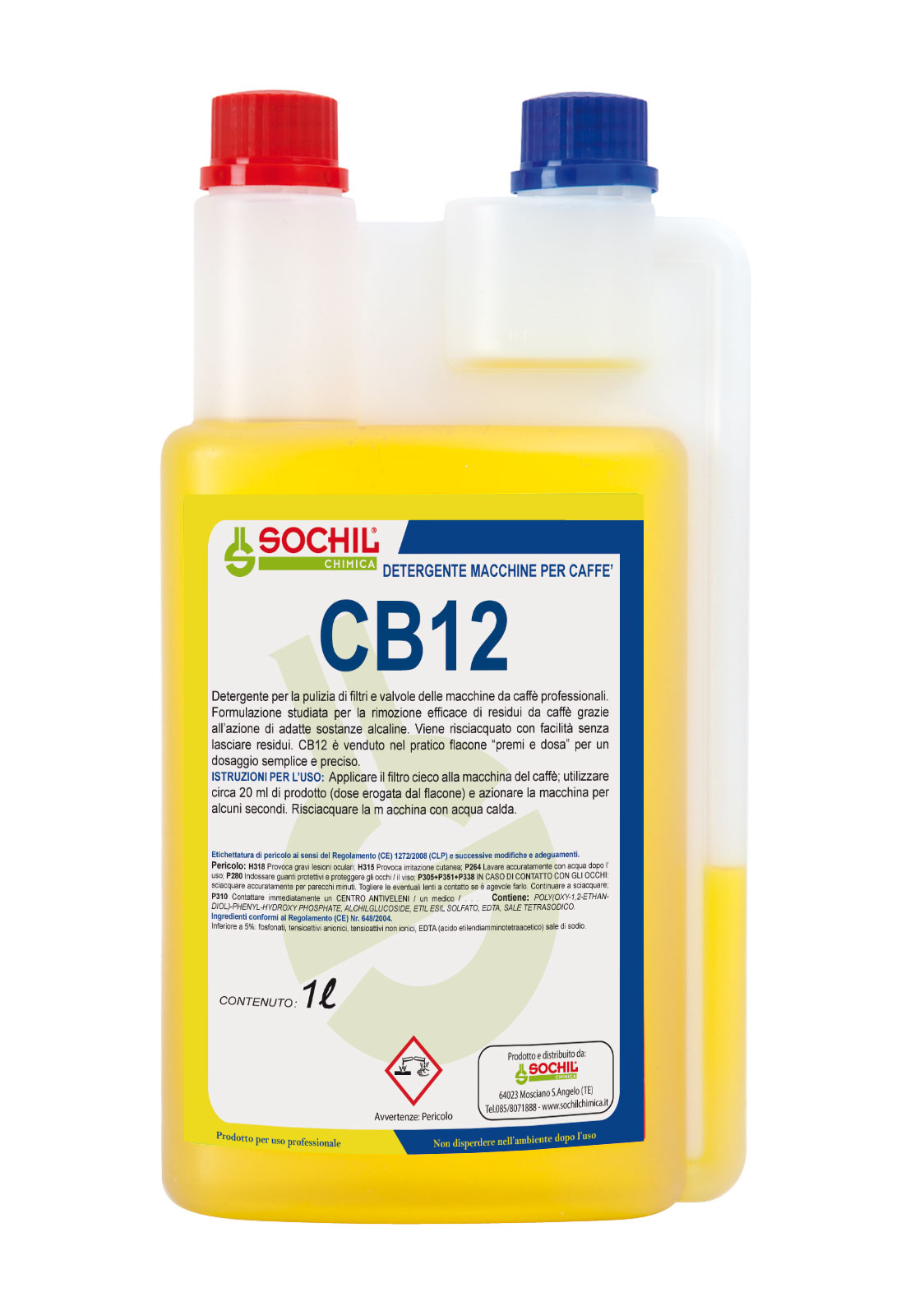 Sochil CB 12 Detergente Per Macchine da Caffè 1L — IngrossOne